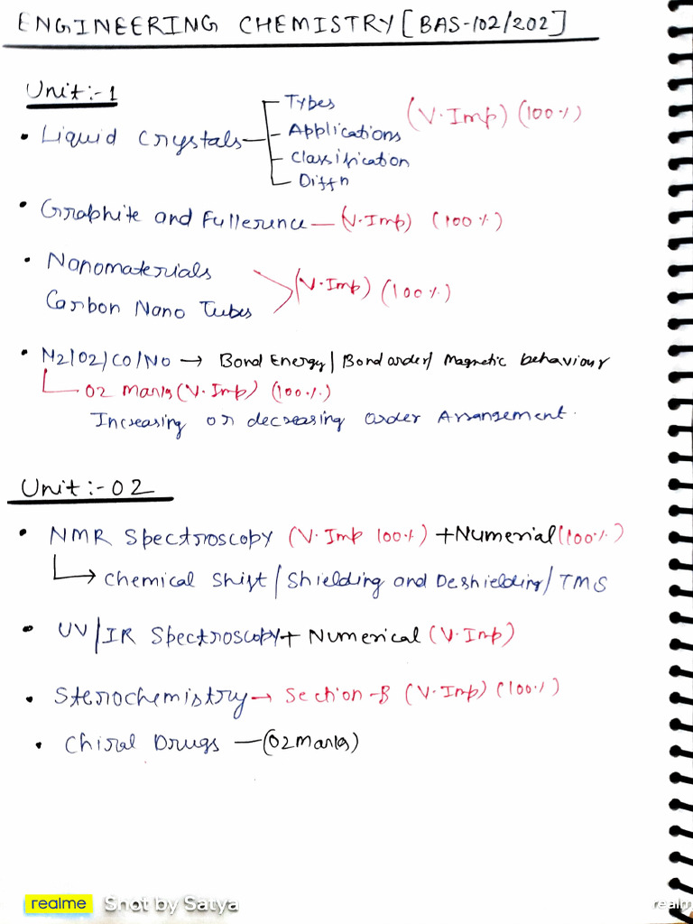 Engineering Chemistry Overview | PDF | Science & Mathematics