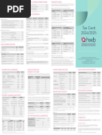ACCA Taxation Cheat Sheet Overview | PDF | Taxes | Value Added Tax