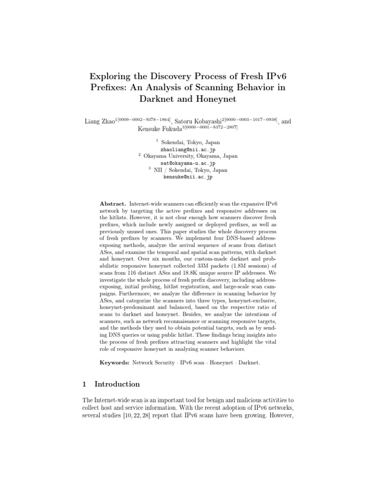 Paper 15 | PDF | I Pv6 | Domain Name System