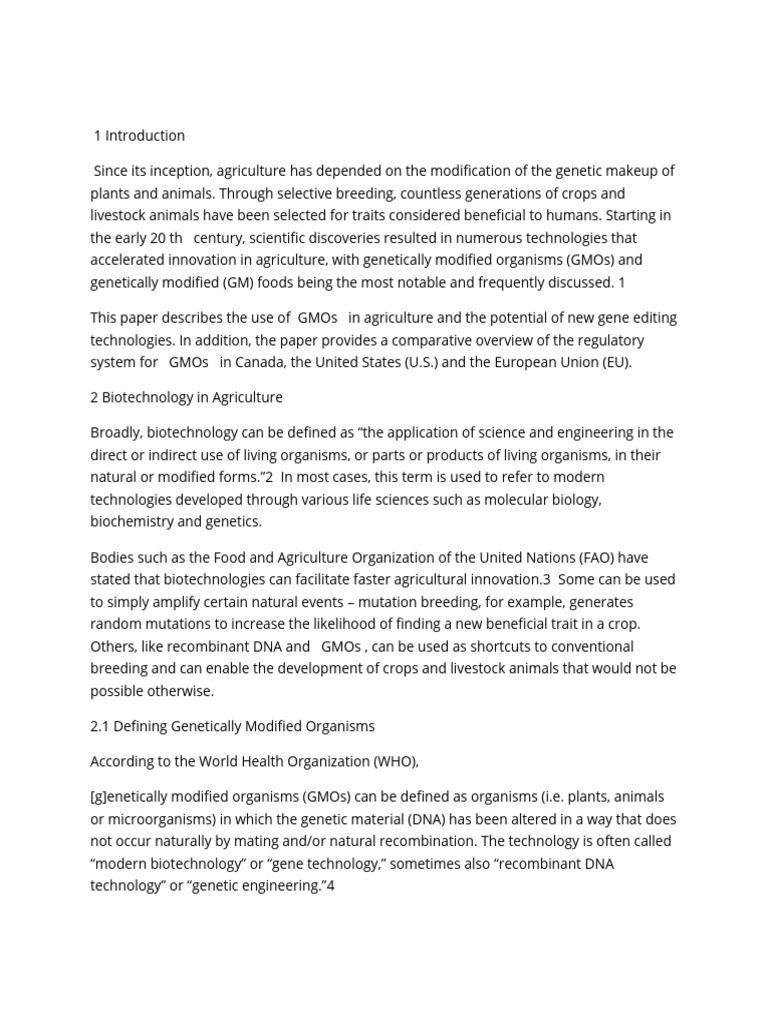 Lecture Note On Biotechnology | PDF | Genetic Engineering | Genetically Modified Organism