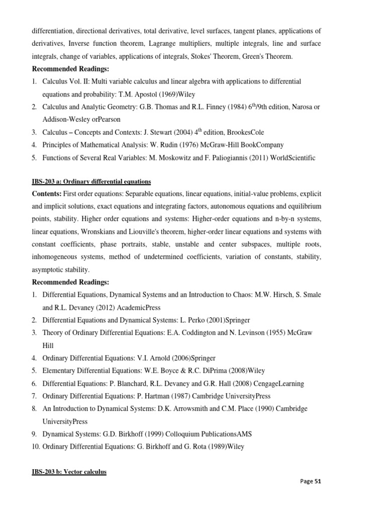 BSCMSC | PDF | Equations | Ordinary Differential Equation