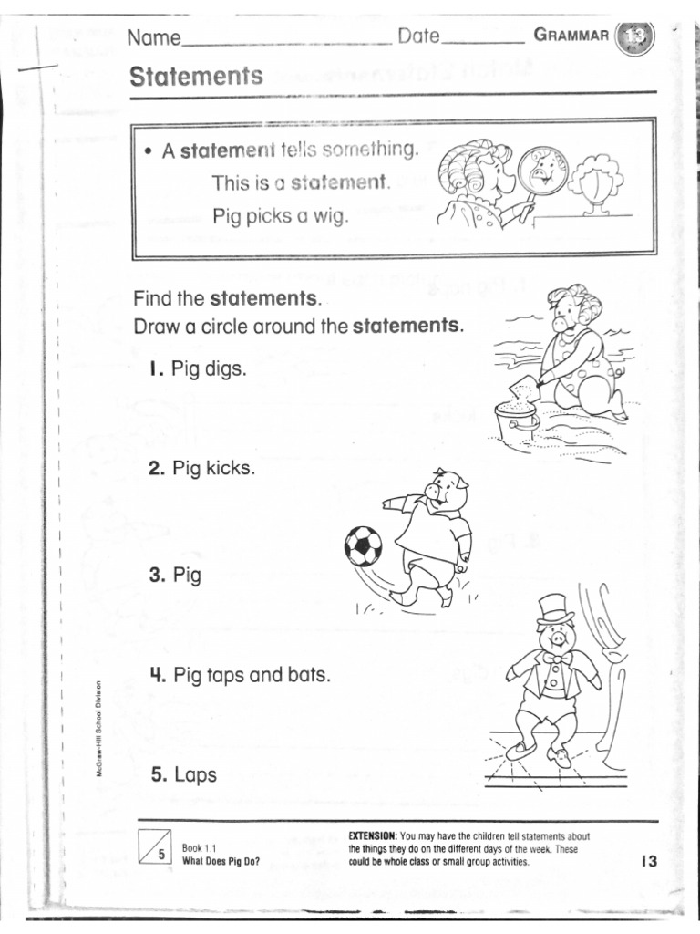 Grammer Packet 13-18 | PDF