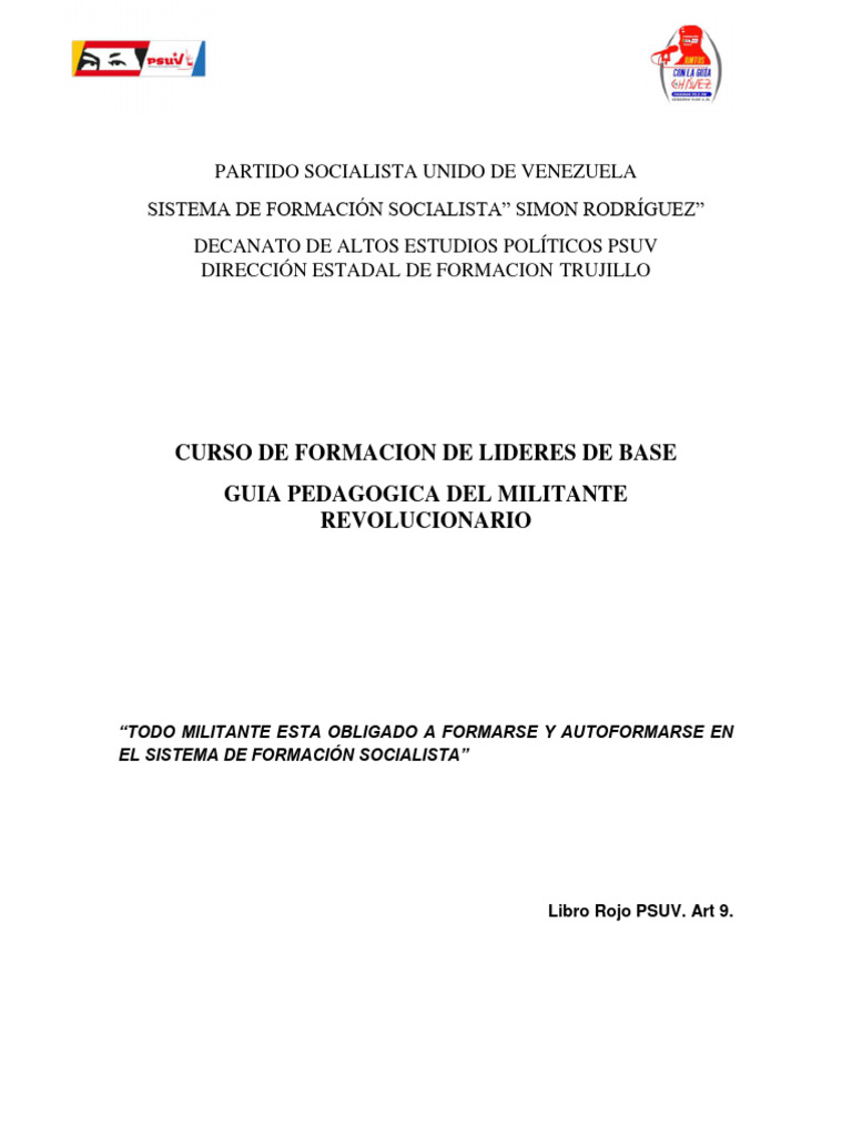 Guia Pedagogica del Militante N 1 PDF | Descargar gratis PDF ... Guia Pedagogica del Militante N 1 PDF | Descargar gratis PDF ...