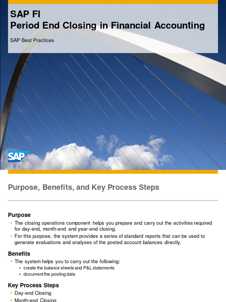 Period End Closing in Financial Accounting | PDF | Accounts Payable ...