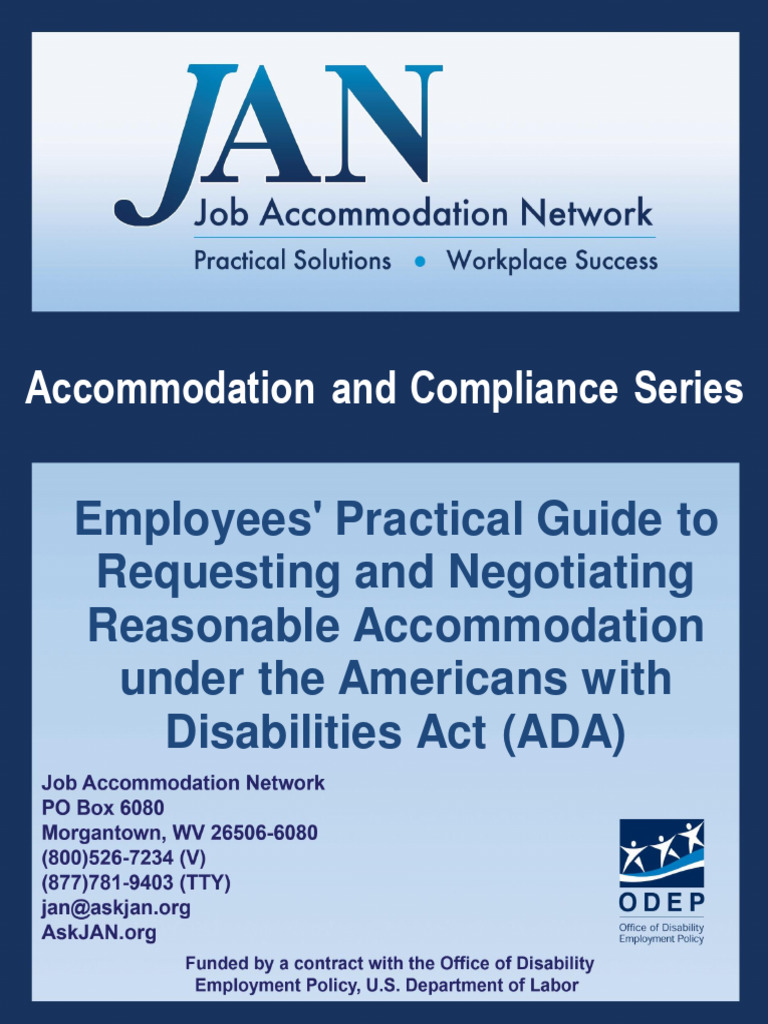 Employees Practical Guide To Requesting and Negotiating Reasonable ...