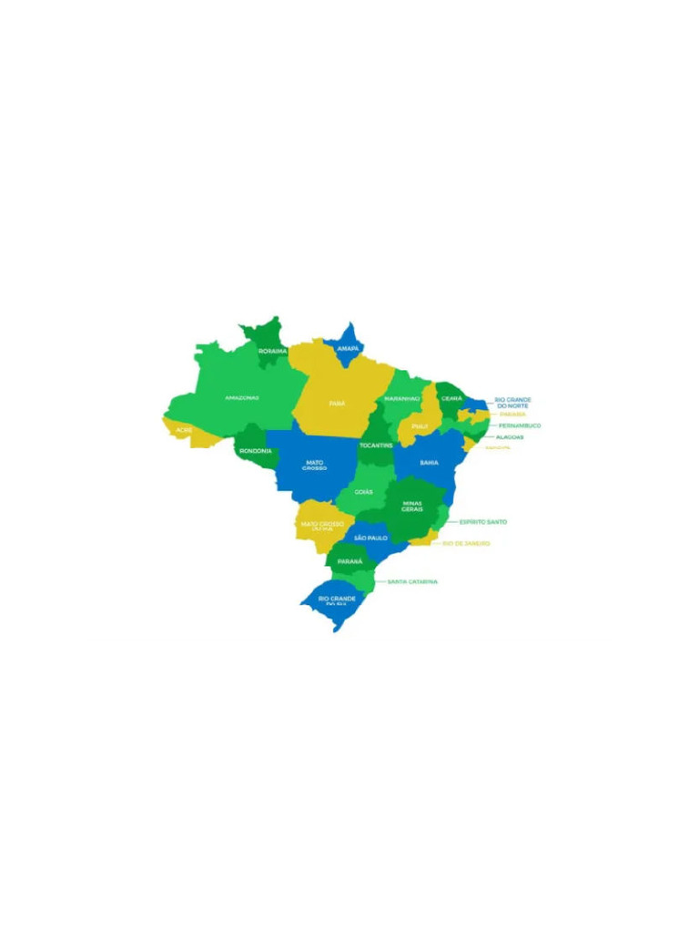 O Brasil Apresenta Dimensoes Continentais e Dividido em 26 Esta | PDF