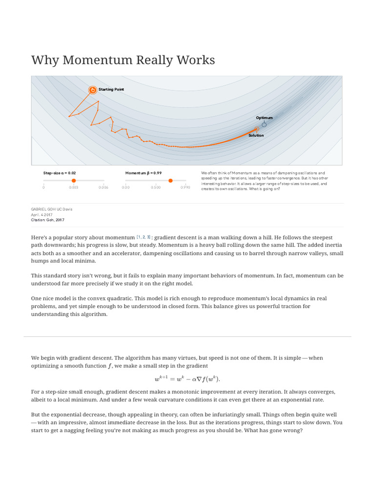 Why Momentum Really Works | PDF | Eigenvalues And Eigenvectors ...
