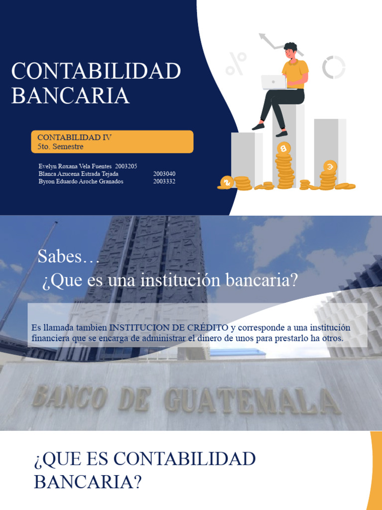 Presentacion Contabilidad Bancaria 1 | PDF | Contabilidad | Bancos