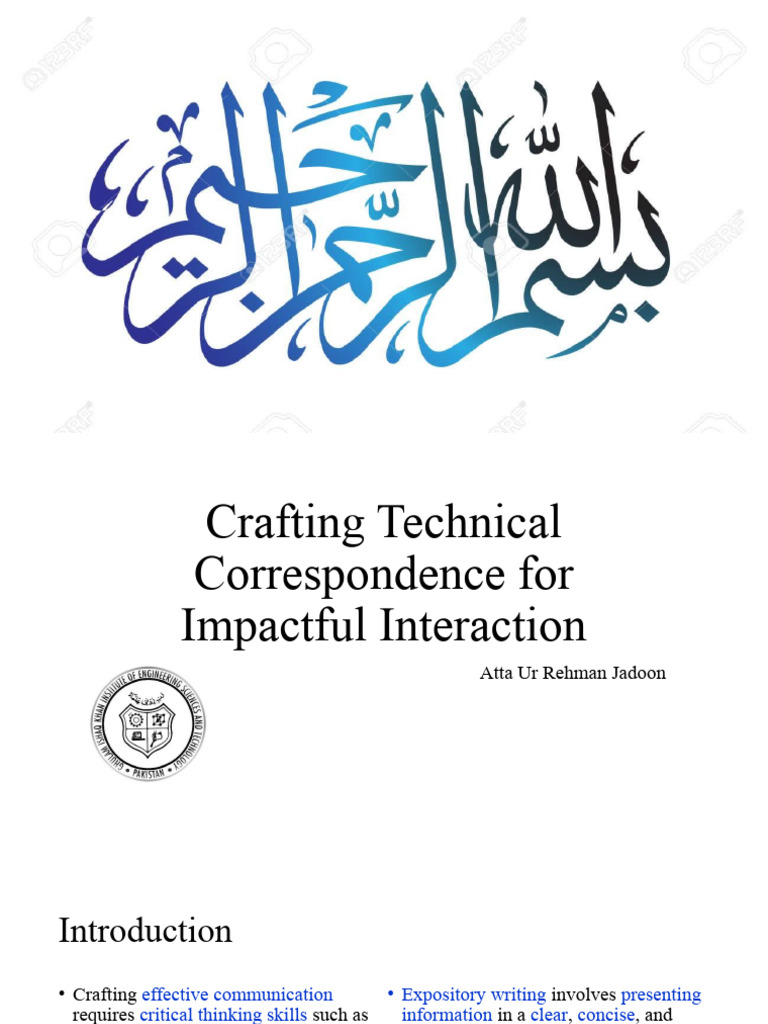 Lecture-23 Crafting Technical Correspondence | PDF | Memorandum ...