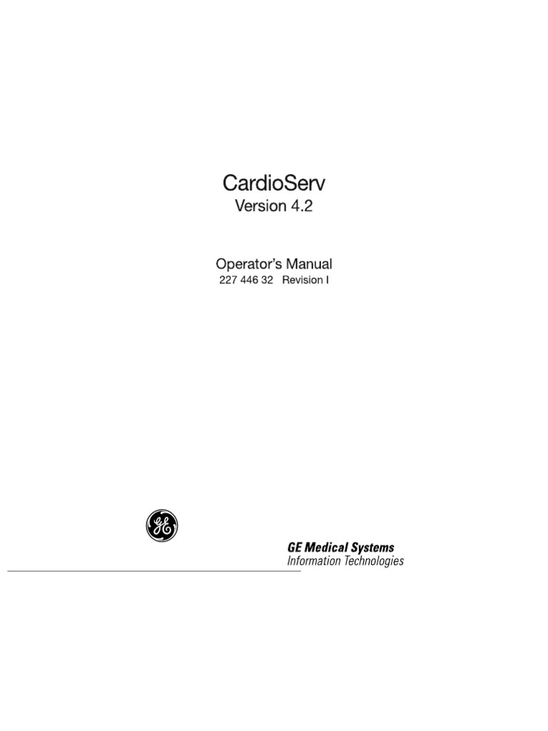 Desfibrilador GE Cardioserv | PDF