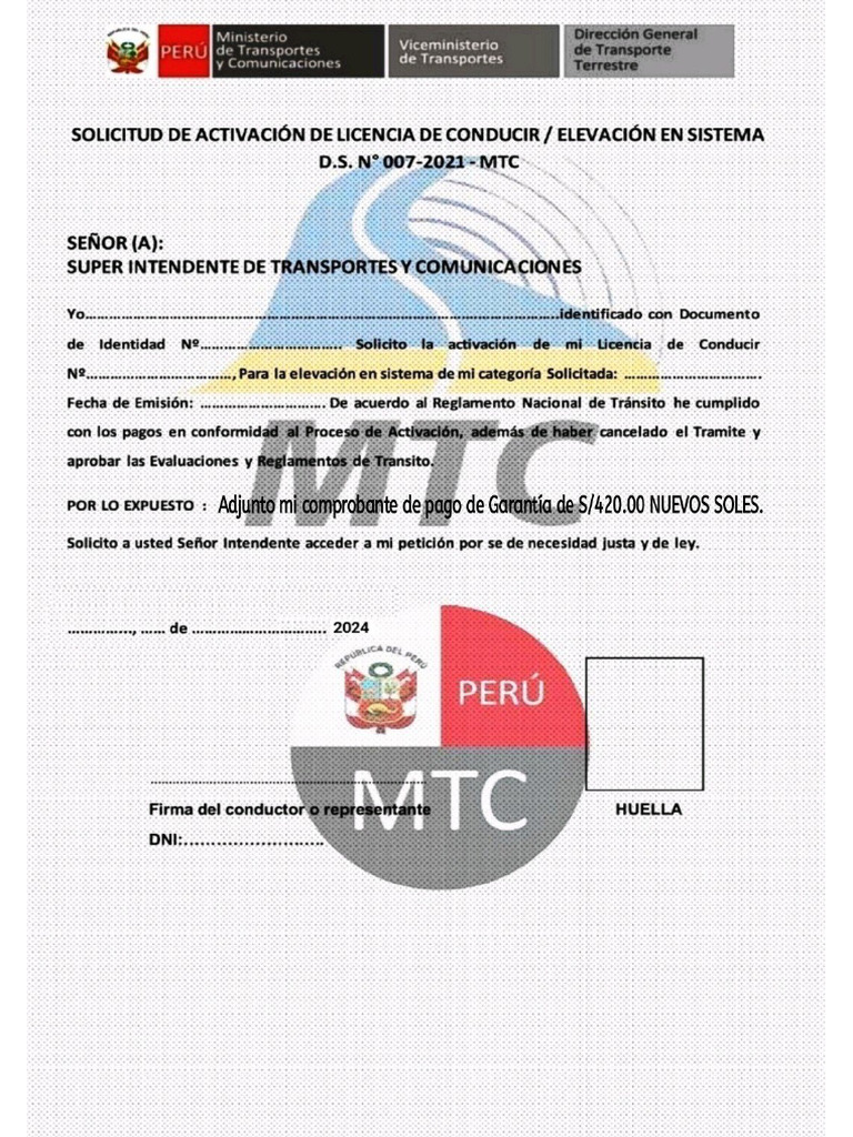 SOLICITUD DE ACTIVACIÓN DE LICENCIA BIIC TRAMITE VIRTUAL | PDF