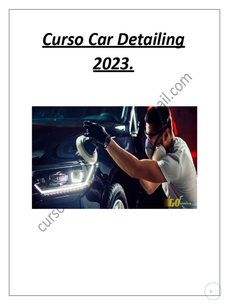 Curso Completo de Car Detailing | PDF | Agua | Pinturas