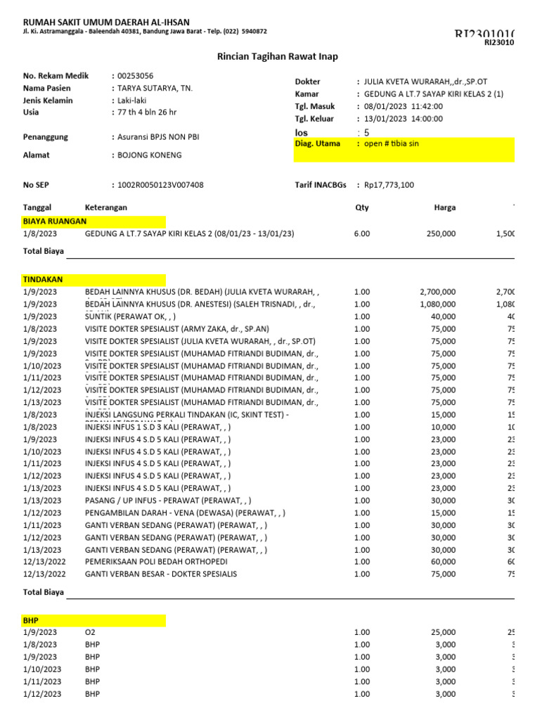# Tibia Fibula Orif | PDF