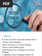 The Nature of Critical Thinking | PDF | Critical Thinking | Argument