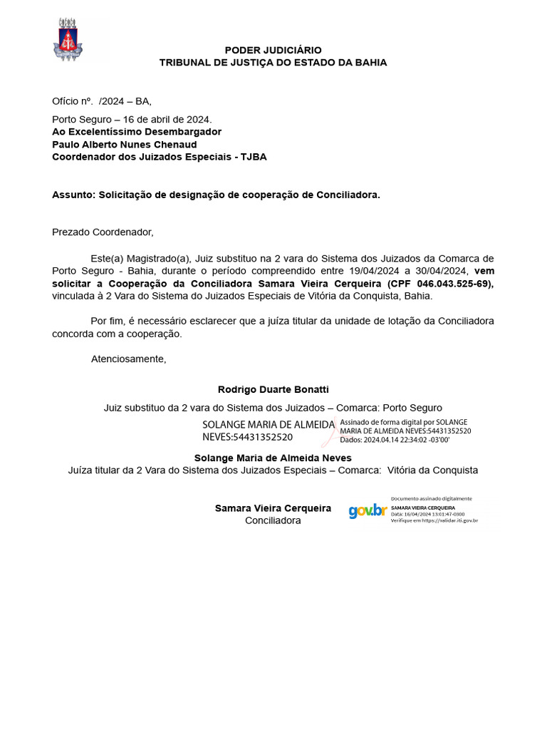 Oficio_-_Cooperacao_assinado | PDF