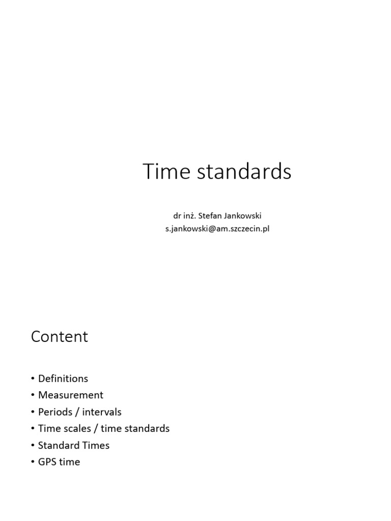 Understanding Time Standards and Measurement | PDF | Time | Physical ...