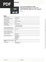 PowerLogic P3U20 Universal Protection Relay | PDF | Ac Power | Power Supply