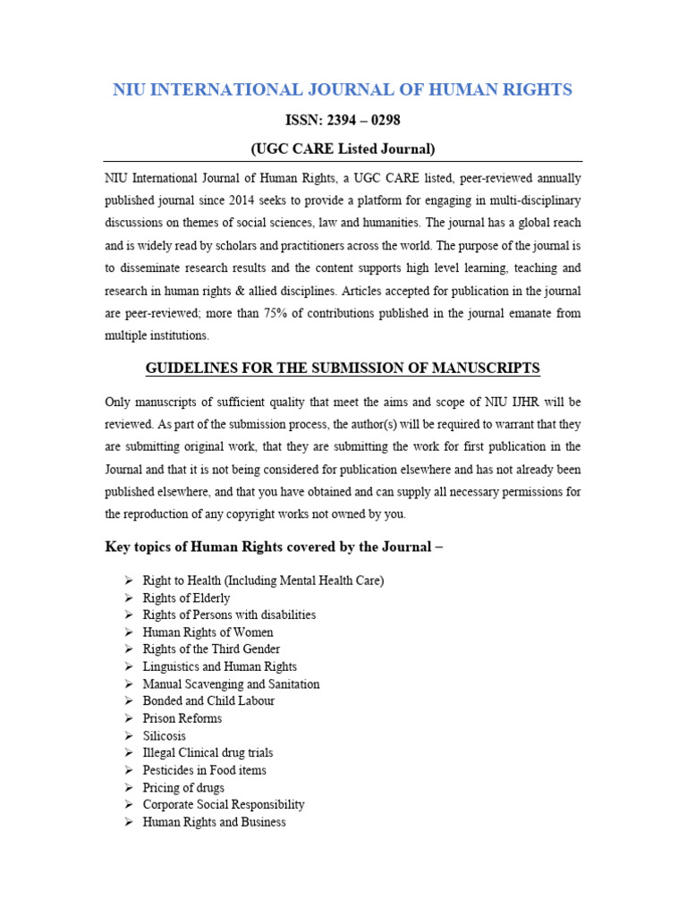 Guidelines For Authors | PDF | Academic Journal | Plagiarism