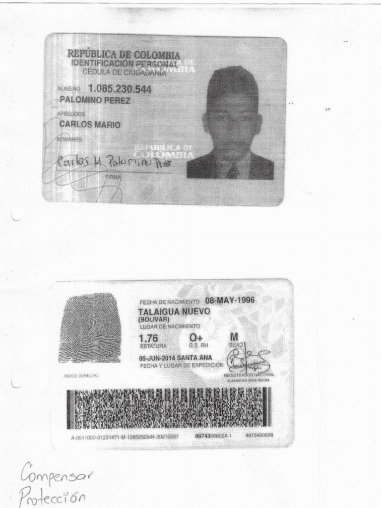 Cedula Carlos Mario | PDF