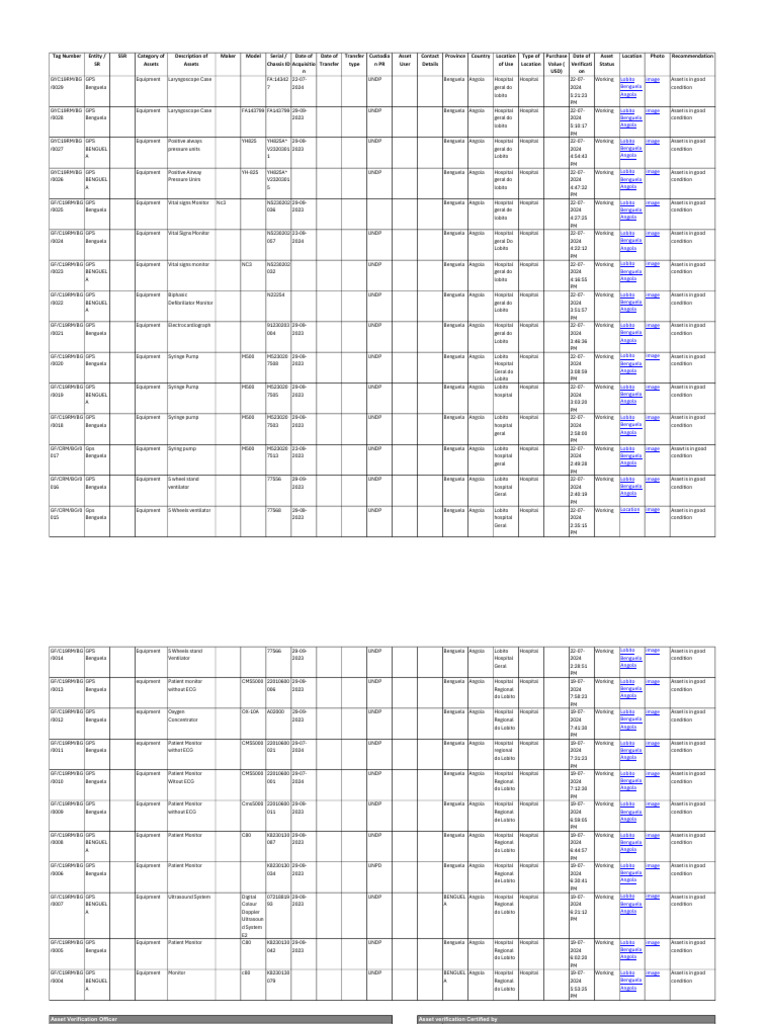 Assets Verification Form Lobito C19RM | PDF | Medical Specialties ...