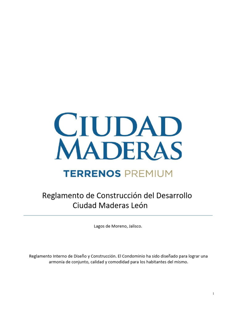 REGLAMENTO DE CONSTRUCCION CMLeón | Descargar gratis PDF | Condominio