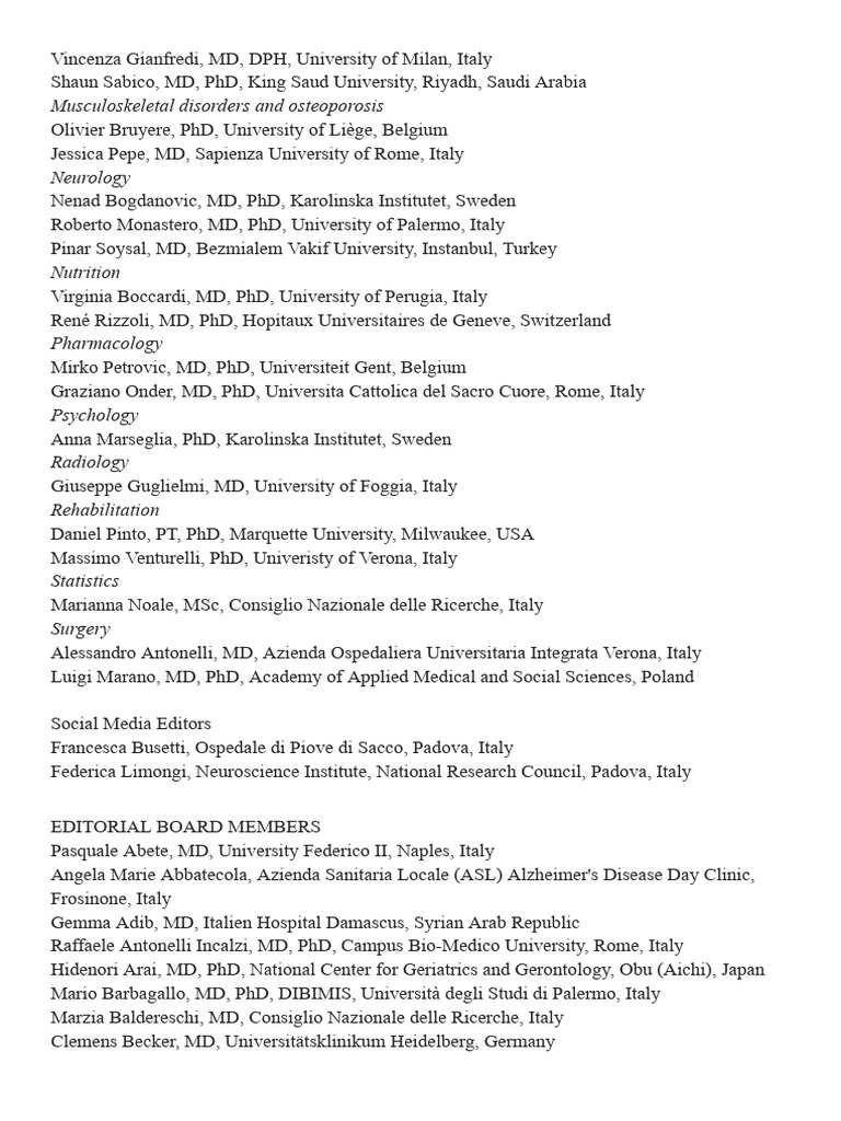 Sci 1 | PDF | Doctor Of Medicine | Italy