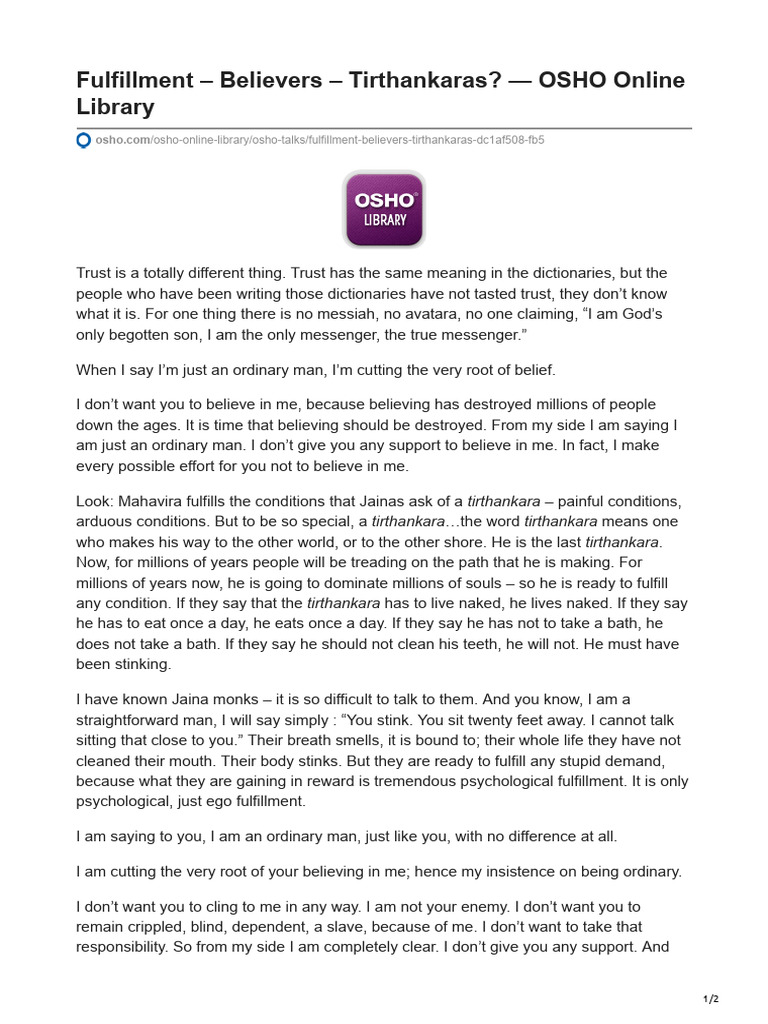 Osho 17 | PDF | Religious Belief And Doctrine