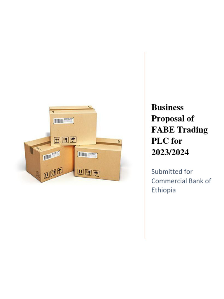 FABE Trading PLC Business Proposal 2023/24 | PDF | Packaging And ...