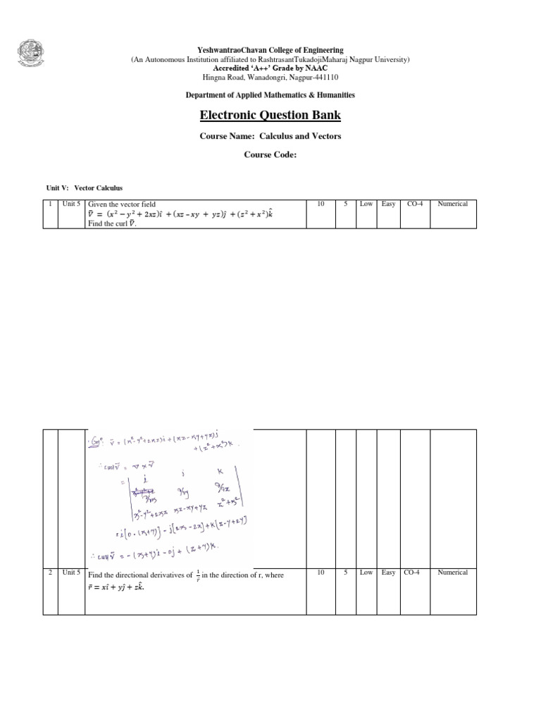 Unit-5_C-V | PDF | Acceleration | Mathematical Analysis