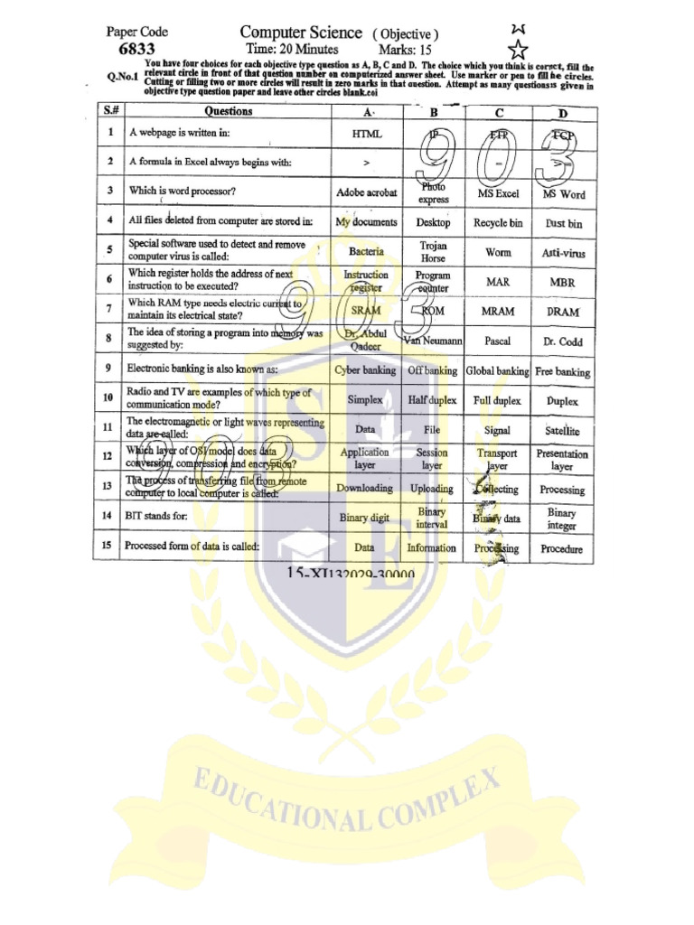 Print Past Paper - CTM | PDF