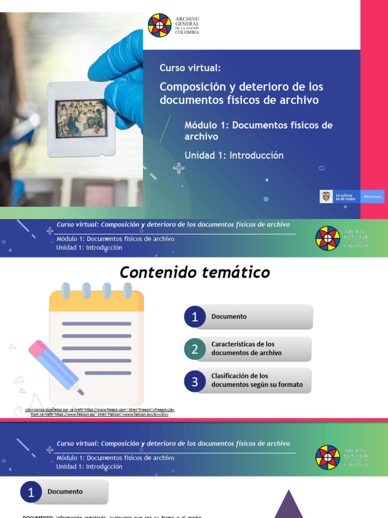 Curso Composición Deterioro Documentos | PDF | Documento | Archivo de ...