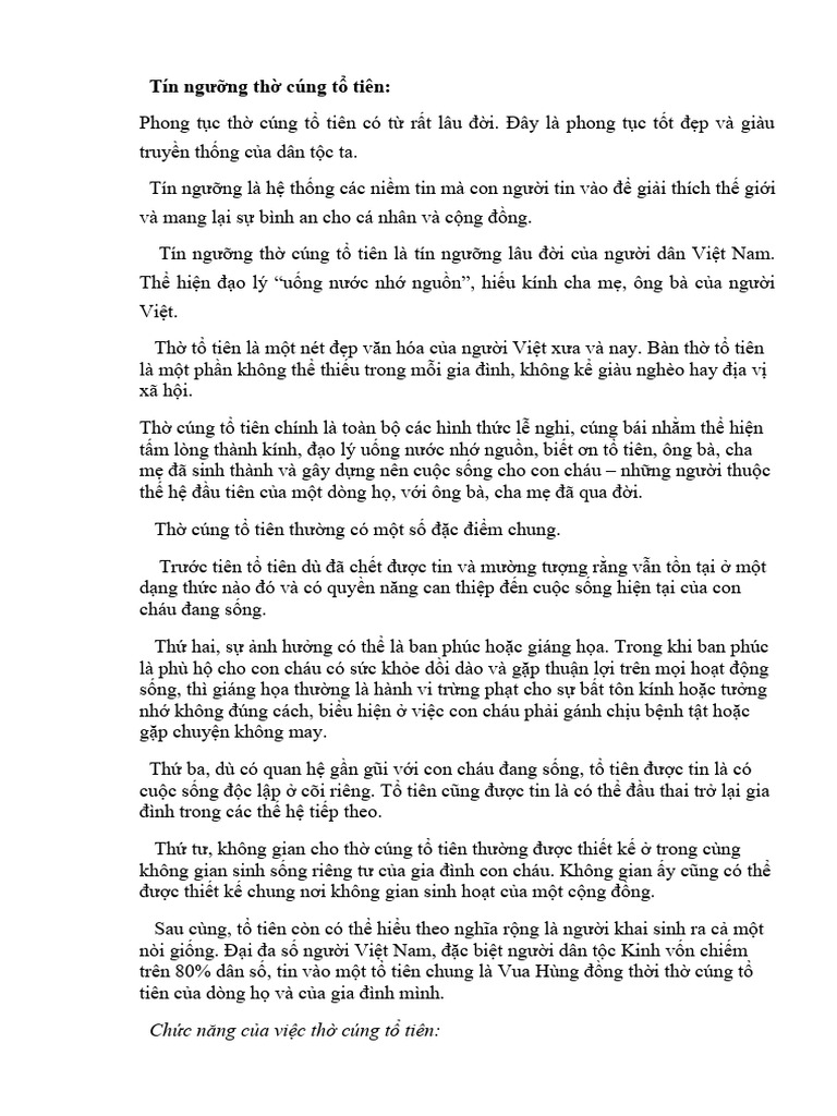 Tín Ngư NG TH Cúng T Tiên | PDF