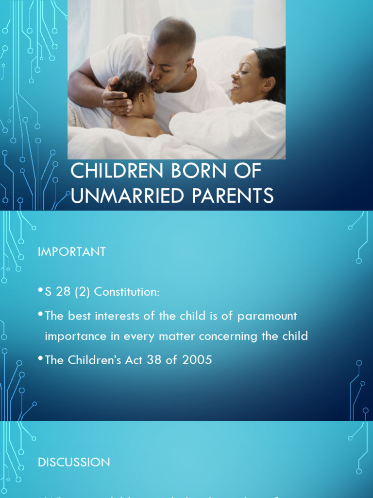 Children Born of Unmarried Parents - 1 | PDF | Parent | Surrogacy