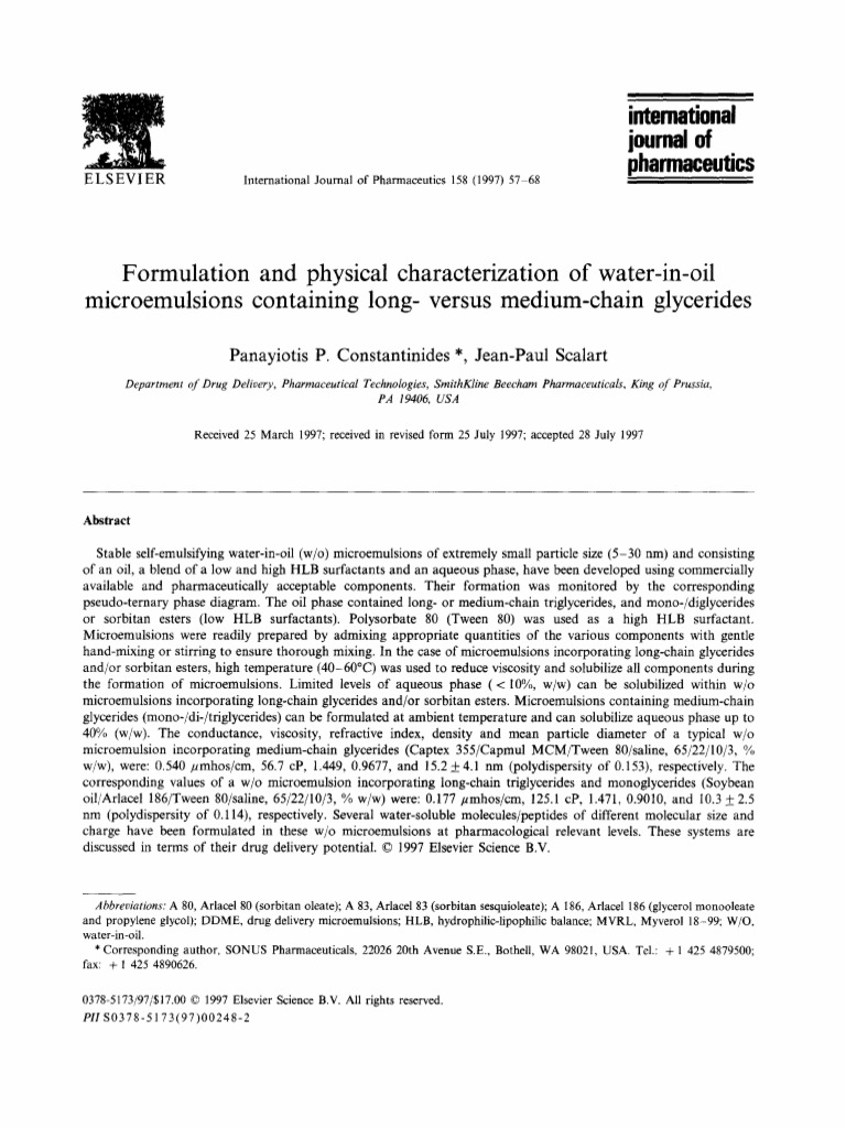 Constantinides Et Al - 1997 | PDF | Chemistry