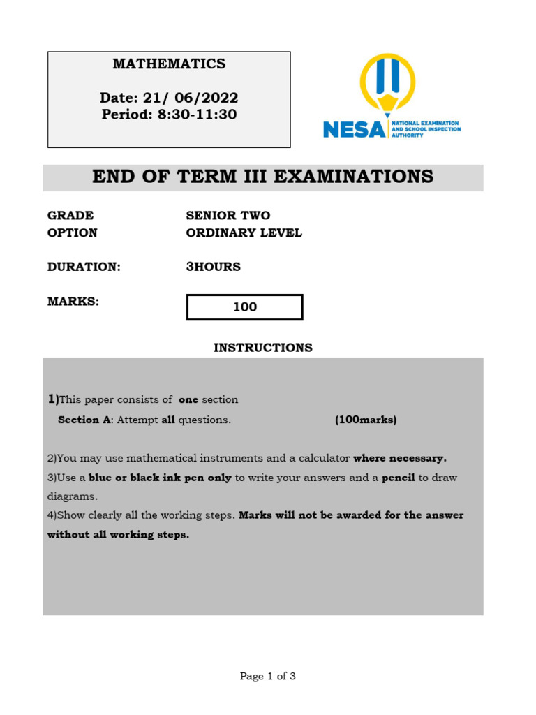 Maths s2 Questions and Marking Scheme | PDF | Mean | Mathematical Physics