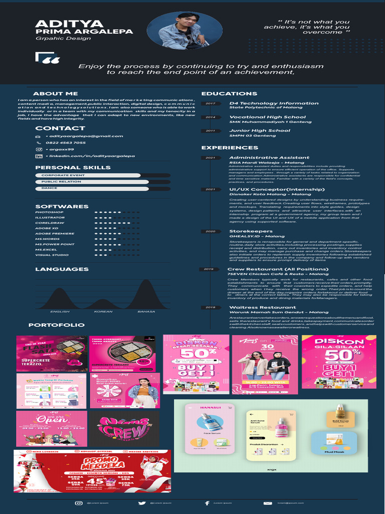 CV ARGA NEW | PDF | Computing | Design