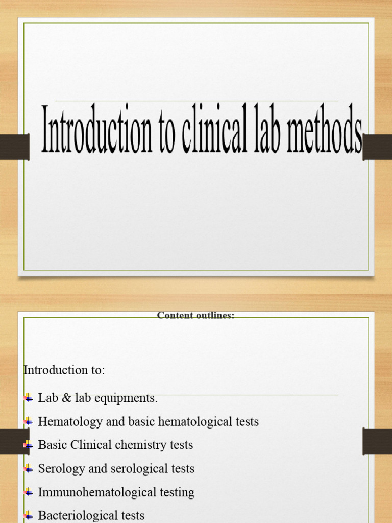 Clinical Lab Methods For Nurses-Revised Dbu-Revized New | PDF | Blood ...
