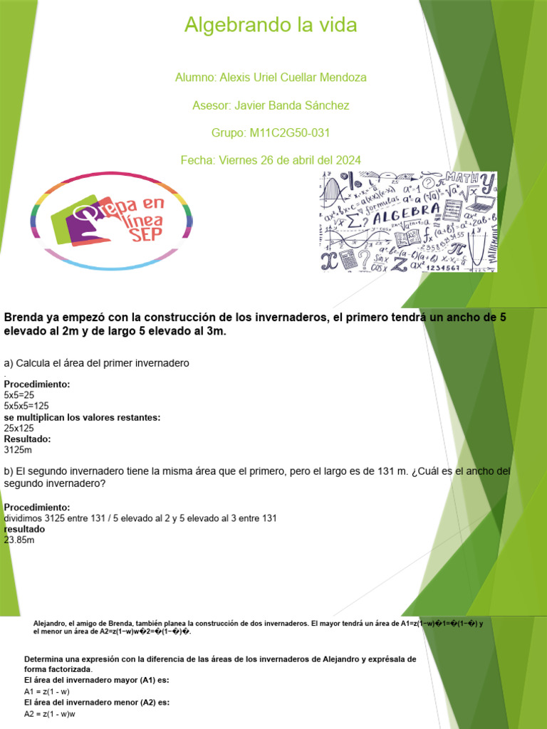 Actividad Integradora 3 Modulo 11 | PDF | Matemáticas | Álgebra