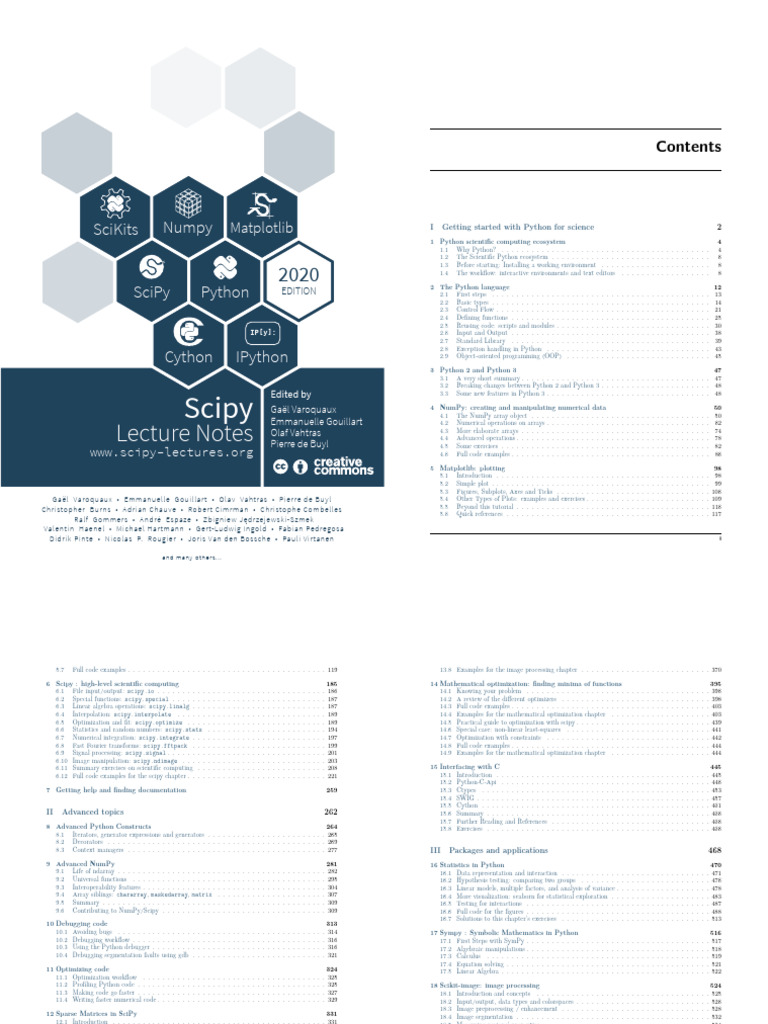 Scip y Lectures | PDF | Python (Programming Language) | Computing Scip y Lectures | PDF | Python (Programming Language) | Computing