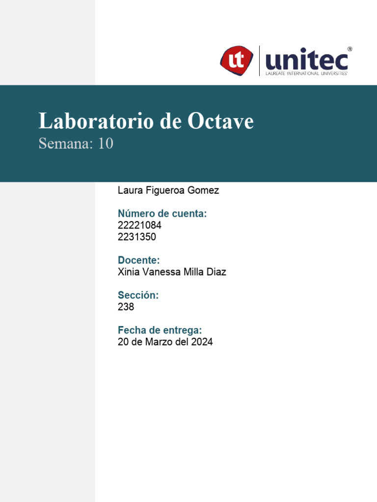 Lab Octave Pdf Matemáticas