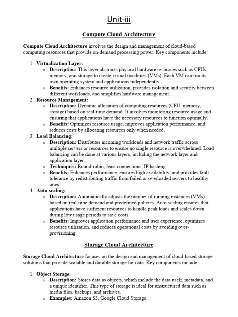 cloud computing 3 unit | Download Free PDF | Cloud Computing | File System