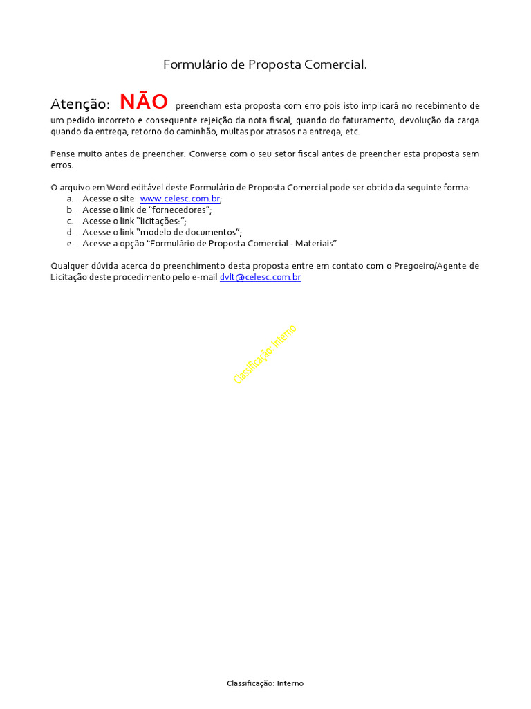 Modelo de Proposta Comercial | PDF | Finanças e Administração de Capital