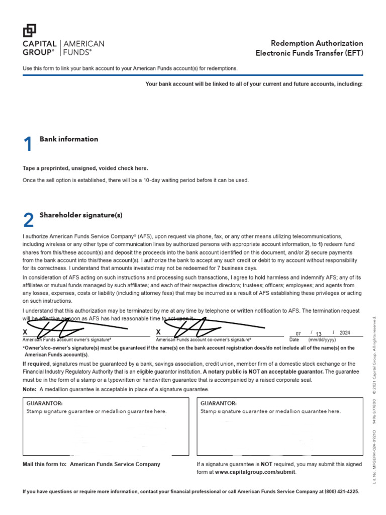 RedemptionBankForm HTM | PDF | Banks | Indemnity