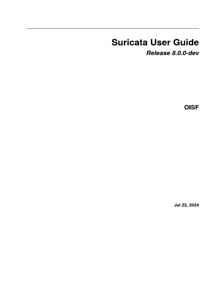 Suricata 1-3 | PDF