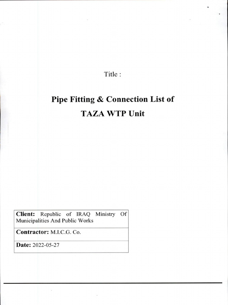 WWTP pipe fitting & connection 2 | PDF