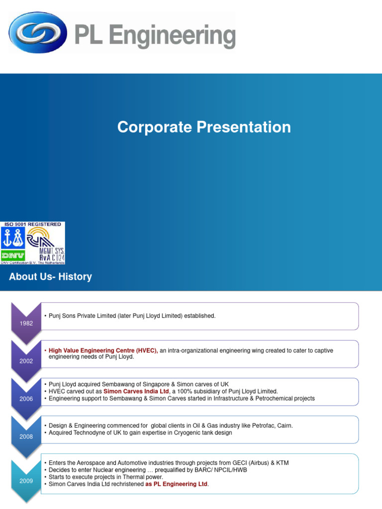 PLE Corporate Presentation | PDF | Product Lifecycle | Engineering
