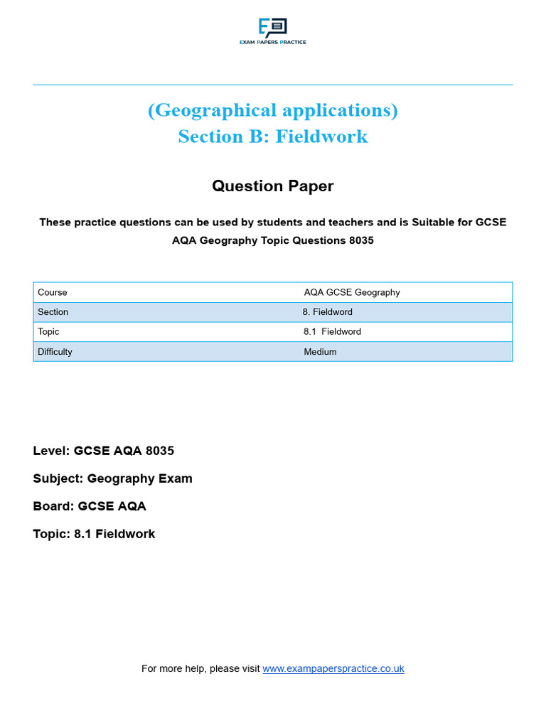 Fieldwork | Download Free PDF | Sampling (Statistics) | Survey Methodology