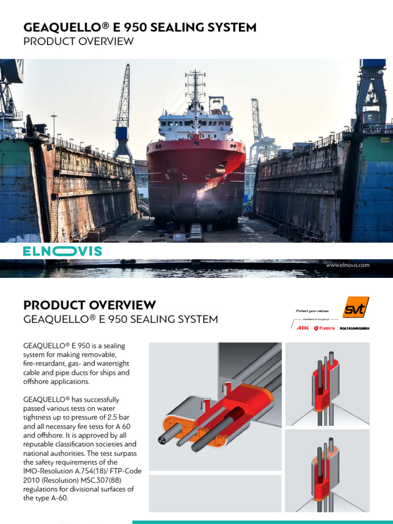 GEAQUELLO® E 950 Sealing System Overview | PDF | Gas Technologies ...