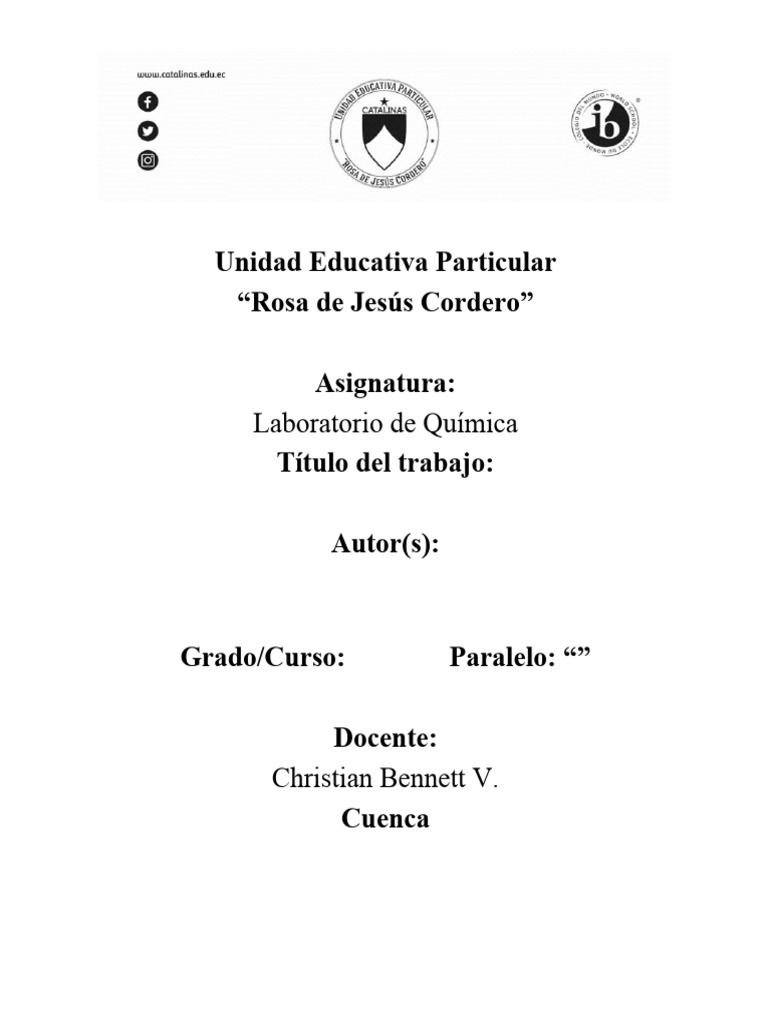 Formato Informes de Laboratorio | PDF | Laboratorios | Science