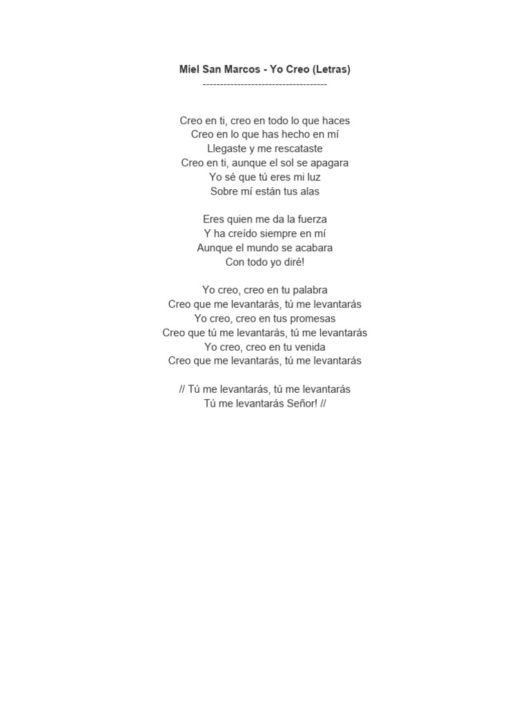 Yo Creo | PDF